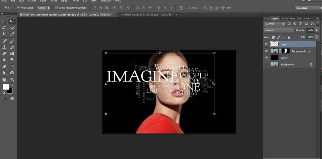 How to Create a Powerful Text Portrait from a girl image - Expert Clipping